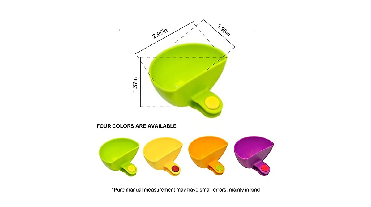 Colorful 4pcs Dip Clips for Sauces & Snacks