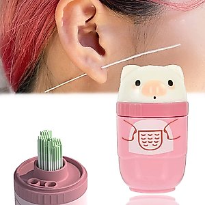 Ujicde 240Pcs Ear Piercing Cleaning Line, Disposable Piercing Aftercare Piercing Cleaning Line, Ear Hole Floss Earrings Hole Care Odor Removal Cleaner Tool for Girls, Women, Men (Color : Pink)