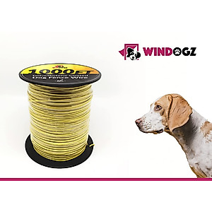 Dog Fence wire for electric Dog fence system, 1000 ft, covers 1 acre area, easy to install, compatible with reputable underground fence brands, durable, 20 gauge wire .025 Polyethylene coated