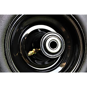 2 Pack 13x5.00-6 Black No Flat Front Solid Tire Puncture Proof Assemblies