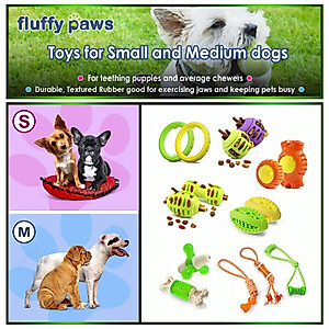 Fluffy Paws – Stick-Shaped Dog Squeaky Toy for Small-Medium Puppy & Dogs | Dental Dog Treat Chew Toy Helps Massage Dogs Gums, Good for Aggressive Chewers | Green/Purple