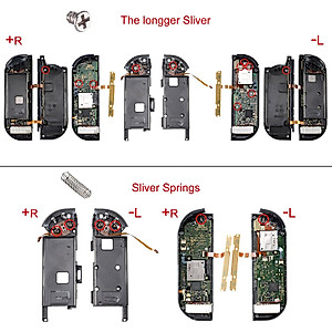 eXtremeRate Cross Opening Screwdrivers Kit, Assemble Disassemble Tools Set with Springs and Tweezers Screws for Nintendo Switch Console Joy Con