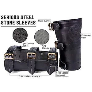 SERIOUS STEEL FITNESS Stone Sleeves | Strongman Atlas Stone Sleeves (X-Large - 13" - 16")