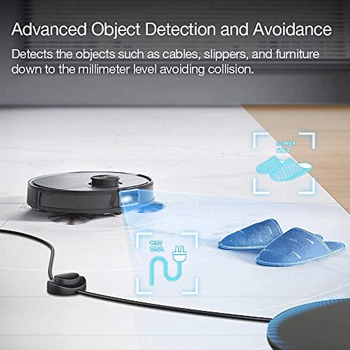 ECOVACS Robotics - DEEBOT T8+ Vacuum & Mop Robot with Advanced Laser Mapping and 3D Obstacle Detection & Avoidance - Grey (Renewed)