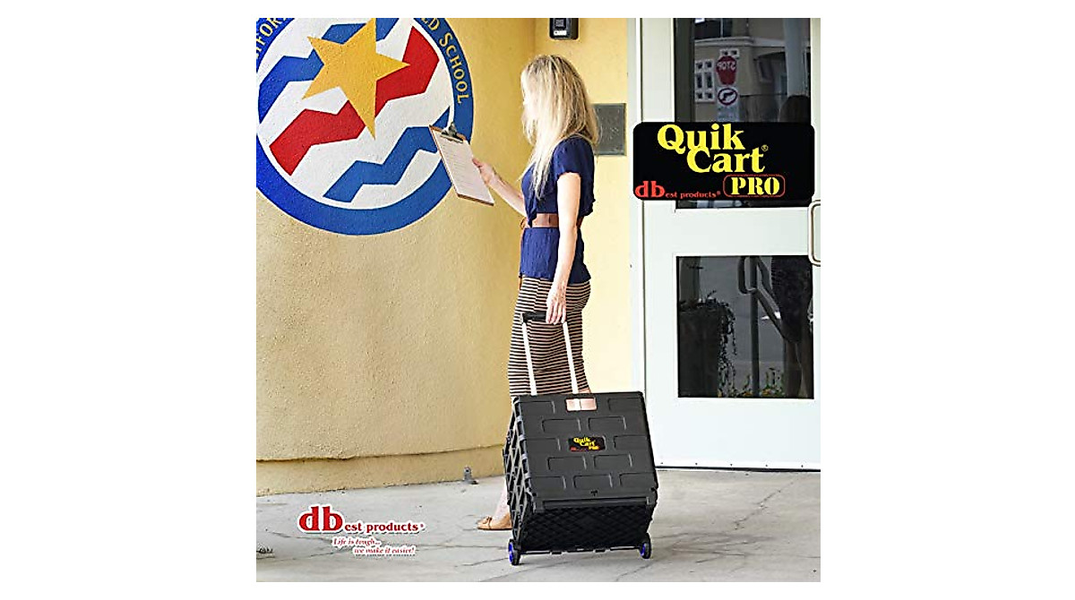 dbest Quik Cart Pro: Collapsible Utility Cart & Seat