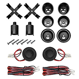 CT Sounds Tropo 20mm 60 Watt Flush-Mount Silk-Dome Tweeters, Pair