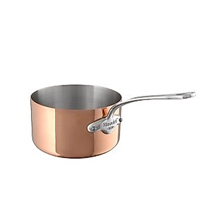 Mauviel M'Heritage 150 S 1.5mm Polished Copper & Stainless Steel Sauce Pan, And Cast Stainless Steel Handle, 0.9-qt, Made In France