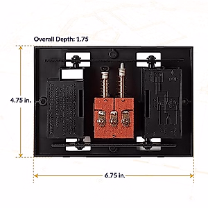 Newhouse Hardware CHM24V White 24-Volt Wired Doorbell Chime | Electrical Door Bell for Homes | Hard-Wired Door Chimes with Front Door Ding-Dong and Rear Tone | Home Improvement Electrical Equipment
