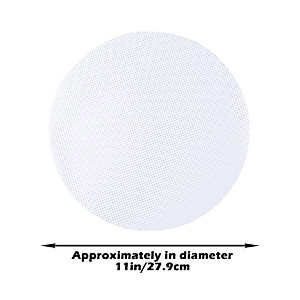 Stohua 5 pcs Non Stick Silicone Steamer Liners Mesh Mat Round Pad for Bamboo Steamer, Reusable,Flexible-11" Diameter