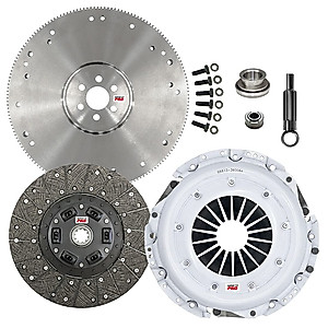 ClutchMaxPRO Performance Stage 1 Clutch Kit with Flywheel Compatible with 1983-1987 Ford E150 E250 E350 Econoline 1983-1993 Bronco F100 F150 F250 F350 4.9L (CP07132HD-FW167934-ST1)
