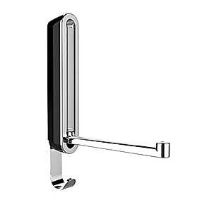 WENKO Premium Sigma 50582100 Folding Hook 2.5 x 18.5 x 2.5 cm ABS Black