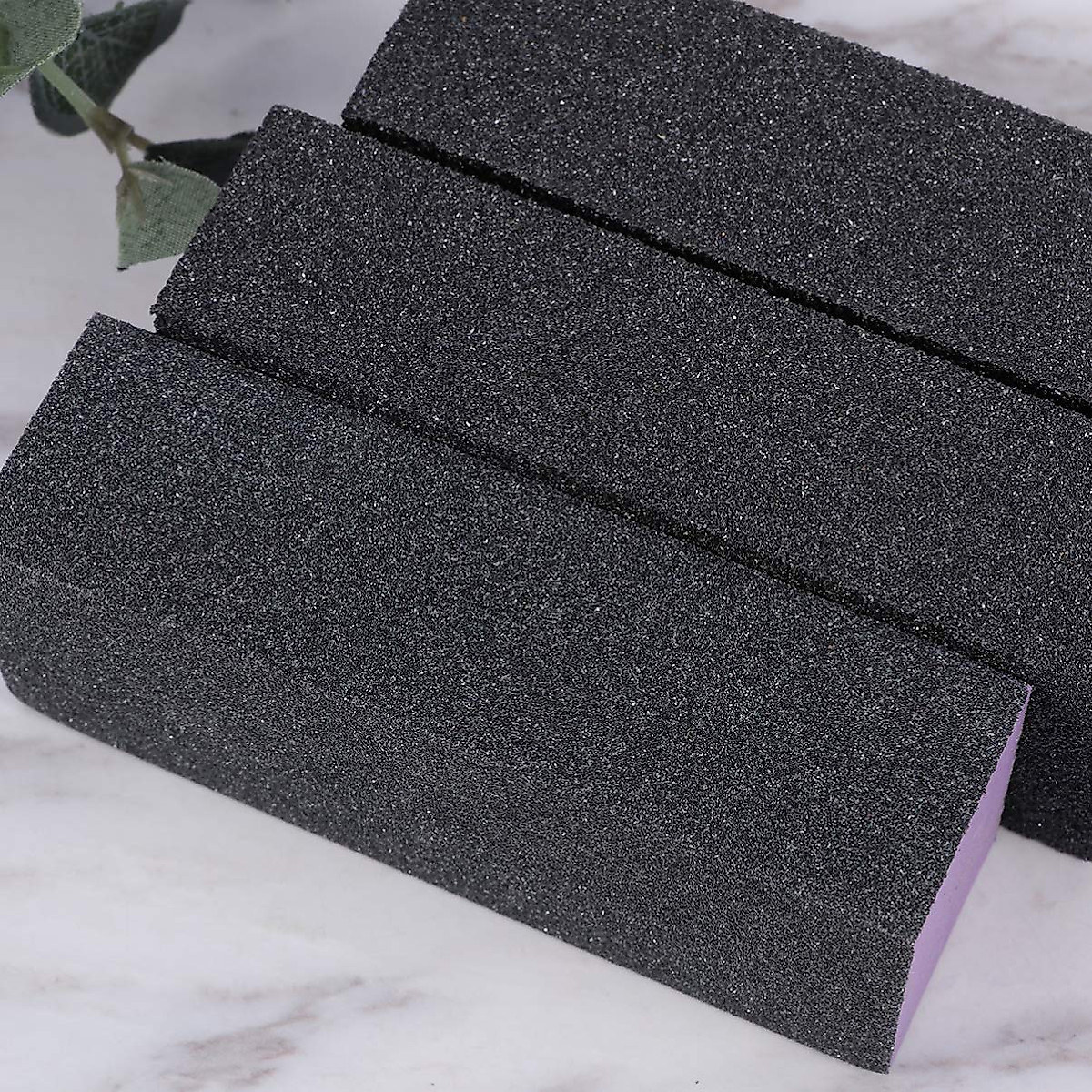 Beaupretty 3pcs Nail Files and Buffer Professional Three-sided Emery Board Buffers Nail Art Care Buffer Block Tools