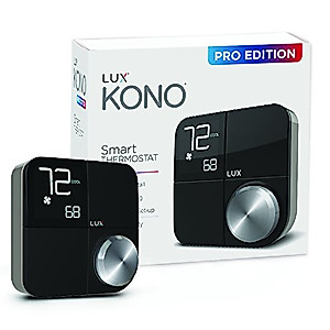 Lux Pro PEKN-S-B1-B04 Kono Smart Pro Edition Wi-Fi Thermostat, 2.8, Black