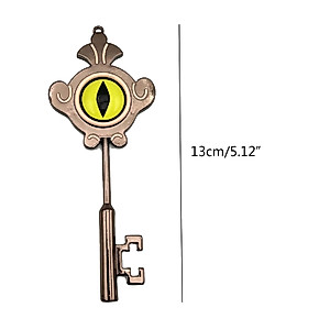 LINLIJIA Pendant Necklace, Necklaces for Women, Beautiful Elegant Necklace Pendant, Owl House Necklace Portal Keys Bronze Plated Metal Pendant for Cartoon Fans Cosplay Party Jewelry Accessories