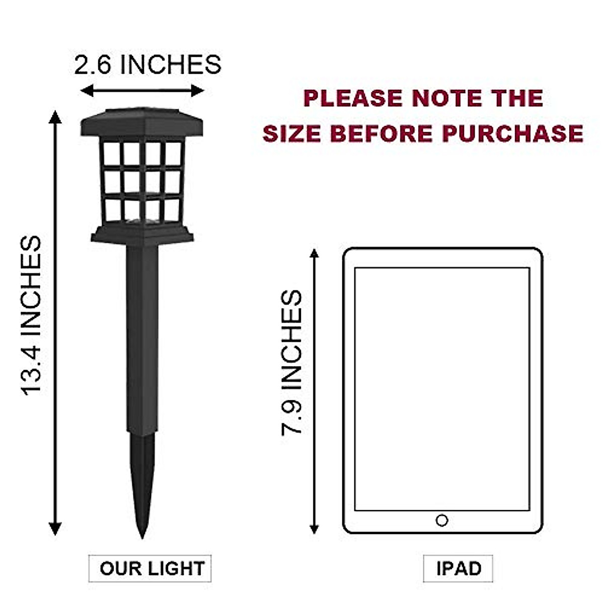 MAGGIFT 12 Pack Solar Pathway Lights Outdoor LED Solar Powered Garden Lights for Lawn, Patio, Yard, Walkway, Driveway