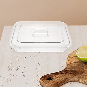 Veemoon Cupcake Containers Plastic Containers Acrylic Clear Appetizer Serving Dish Food Tray with Lid Dessert Holder for Food Buffet Party Catering Cupcake Containers Plastic Containers