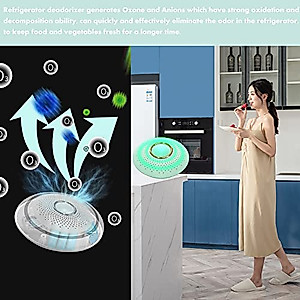 WARMON Refrigerator Deodorizer,Portable USB Rechargeable Refrigerator deodorizer, Outperforms Than Baking Soda and Charcoal Bags,Fridge and Freezer Odor Absorber to Keep Food Fresh Longer(Green)