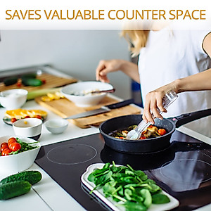 bixie Magnetic Spice Tin Jars – Home pack | 6x Rectangle 4.2 oz Refrigerator Stainless Steel Containers for Herbs and Spices