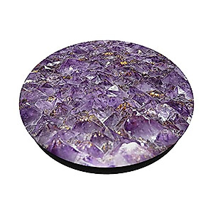 Purple Amethyst Crystal Geode Gift PopSockets Swappable PopGrip