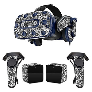 MightySkins Skin Compatible with HTC VIVE Pro VR Headset - Floral Lace | Protective, Durable, and Unique Vinyl Decal wrap cover | Easy to Apply, Remove, and Change Styles | Made in The USA
