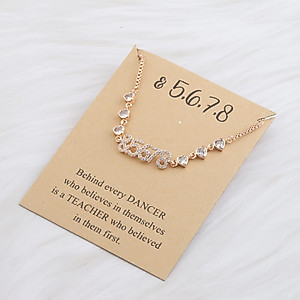 MAOFAED Dance Teacher Gift Behind Every Dancer Who Believes In Themselves Is A Teacher Who Believed In Them First (5678 card br)