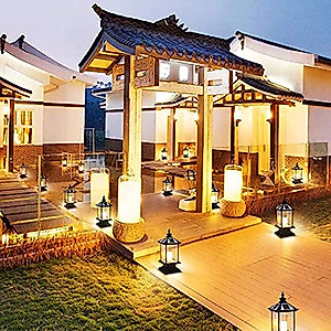 ZPTECH Outdoor wall light Outdoor Light Post Lamp Solar Lamp Column Lights Super Bright Patio Lights Aluminum Pole Light Home Outdoor Villa Waterproof Simple Garden Lights Wall Light Path Light Hangin