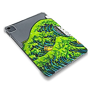 Great Wave Kanagawa Toxic case Compatible with iPad Mini Air Pro 7.9 8.3 9.7 10.2 10.9 11 12.9 inch Pattern Cover New 2022 2021 Trifold Stand 3 4 5 6 7 8 9 Generation 582 (11" Pro 1/2/3 gen)