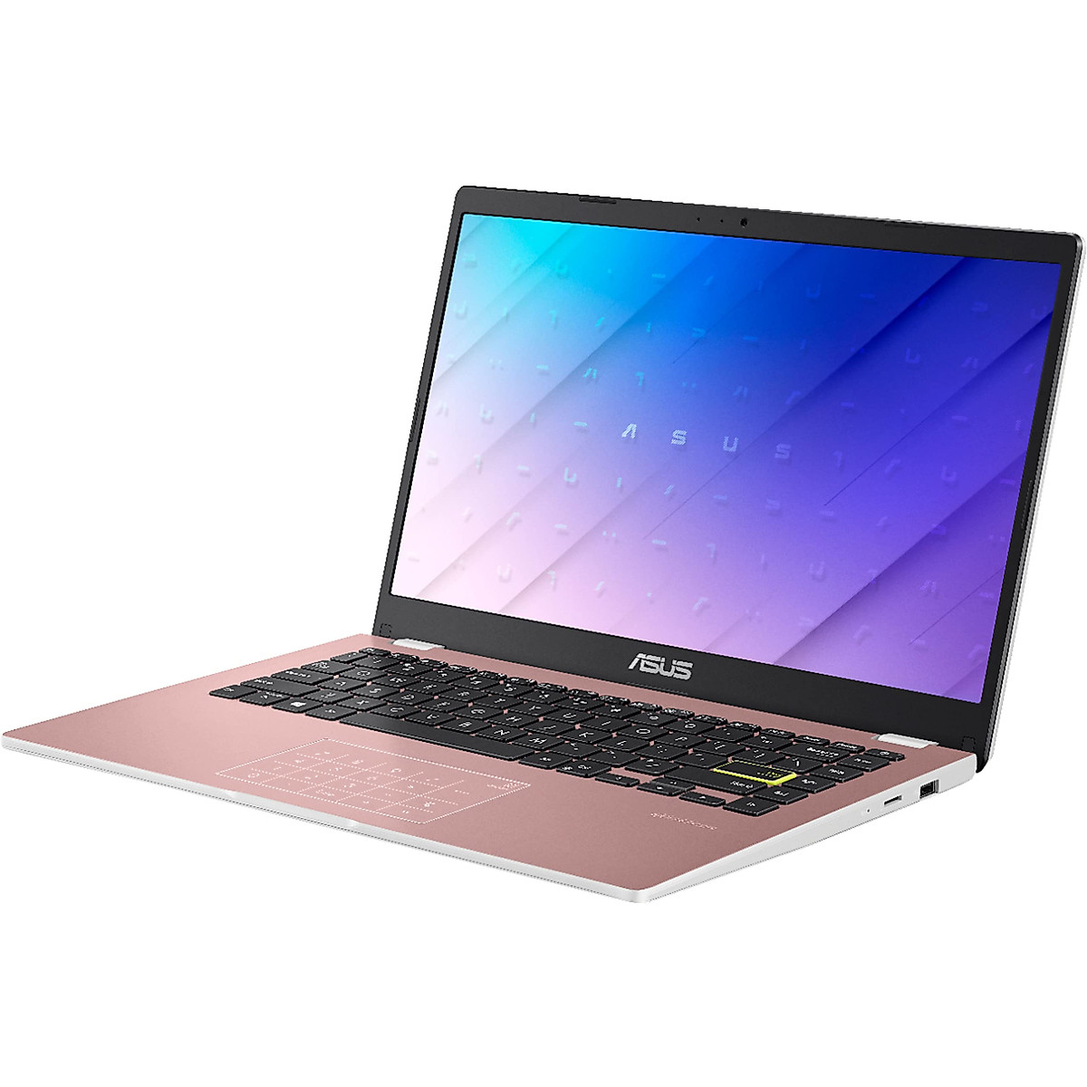 ASUS 2022 E410 14" Thin Light Business Student Laptop Computer, Intel Celeron N4020 Processor, 12Hours Battery, Webcam, Zoom Meeting, Win11 + 1 Year Office 365, Rose Gold (584GB Storage)
