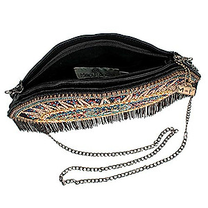Mary Frances Inner Vision Beaded Crossbody Handbag