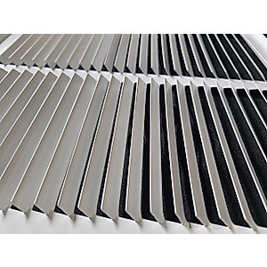 Fits 30x8 Duct Opening | Steel Return Air Grille by Handua | Vent Cover Grill for Sidewall and Ceiling | White | HVAC Cold Air Intake Grille | Outer Dimensions: 31.75"W X 9.75"H