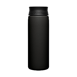 CamelBak Hot Cap Travel Mug, Insulated Stainless Steel, Perfect for taking coffee or tea on the go - Leak-Proof when closed - 20oz, Black