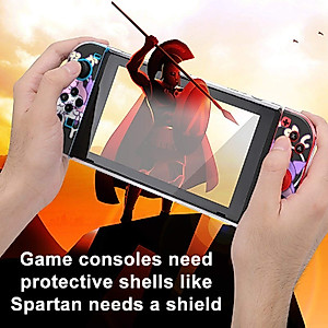 Kuromi Case for Nintendo Switch,Protective Case Cover for Switch and Joy Con Controller,Switch with Shock-Absorption and Anti-Scratch Design(Kuromi)