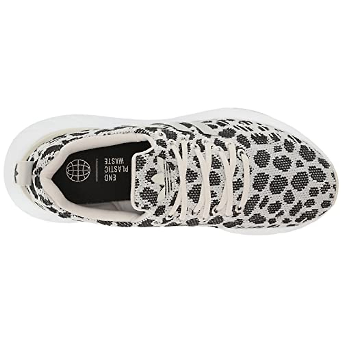 adidas Women's Swift Run 22 Sneaker, Talc/Black/White, 7.5