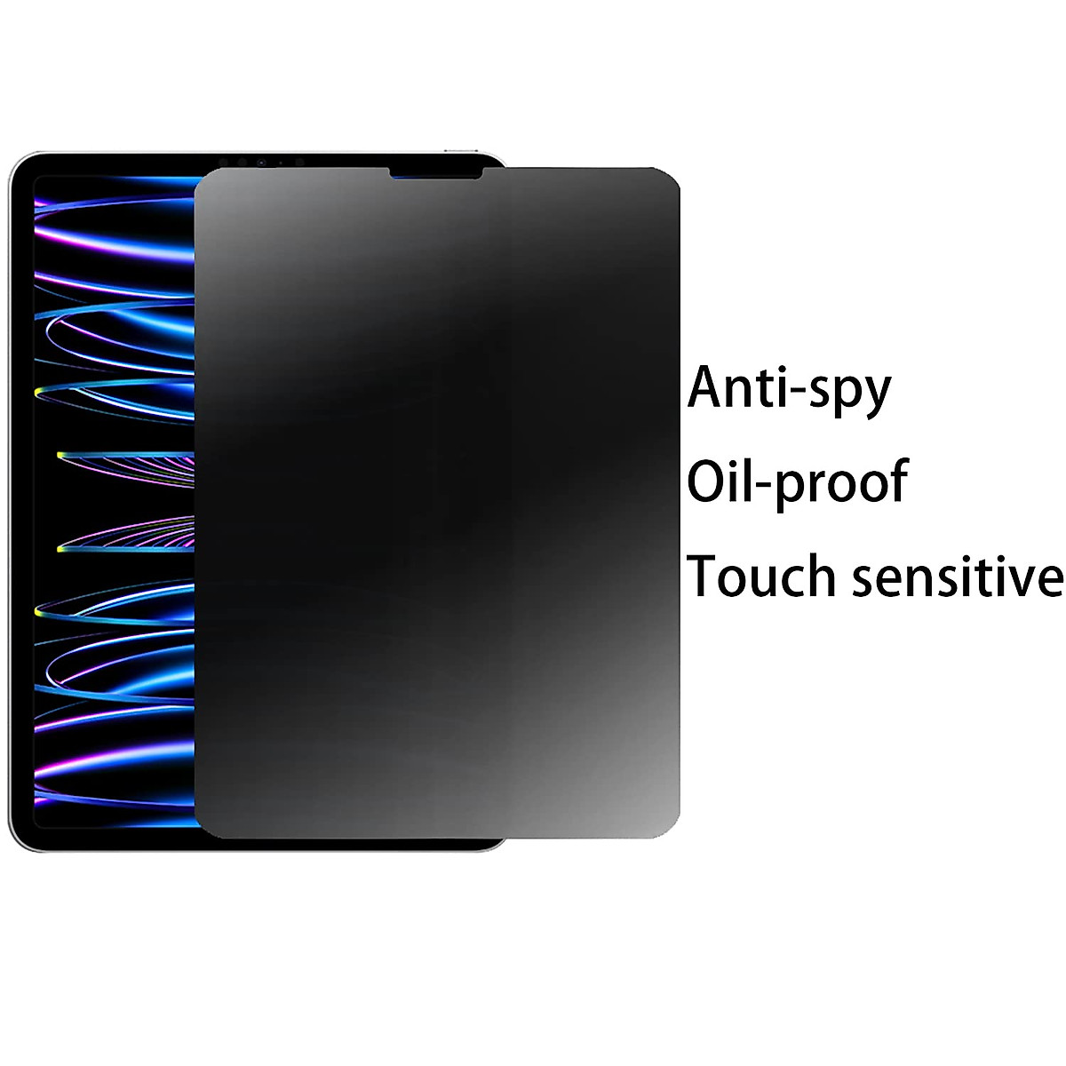 BWEDXEZ Privacy Anti-Glare Screen Protector Anti-Spy Soft Film Suit for iPad Pro 12.9 inch 2022 2021 2020 2018 Matte Anti-Peeping