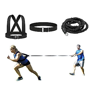 OYINDIZ Resistance Explosive Training Rope Force Acceleration Speed Cord Improve Power, Agility, Strength Track and Field Equipment Football Multi-Directional Training Equipment …