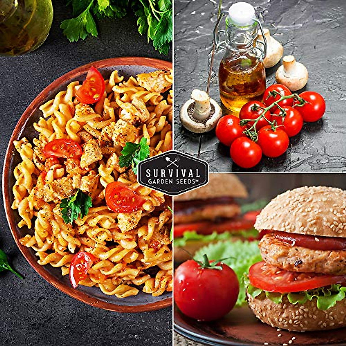 Survival Garden Seeds - Large Red Cherry Tomato Seed for Planting - Packet with Instructions to Plant and Grow Tomatoes in Your Home Vegetable Garden - Non-GMO Heirloom Variety