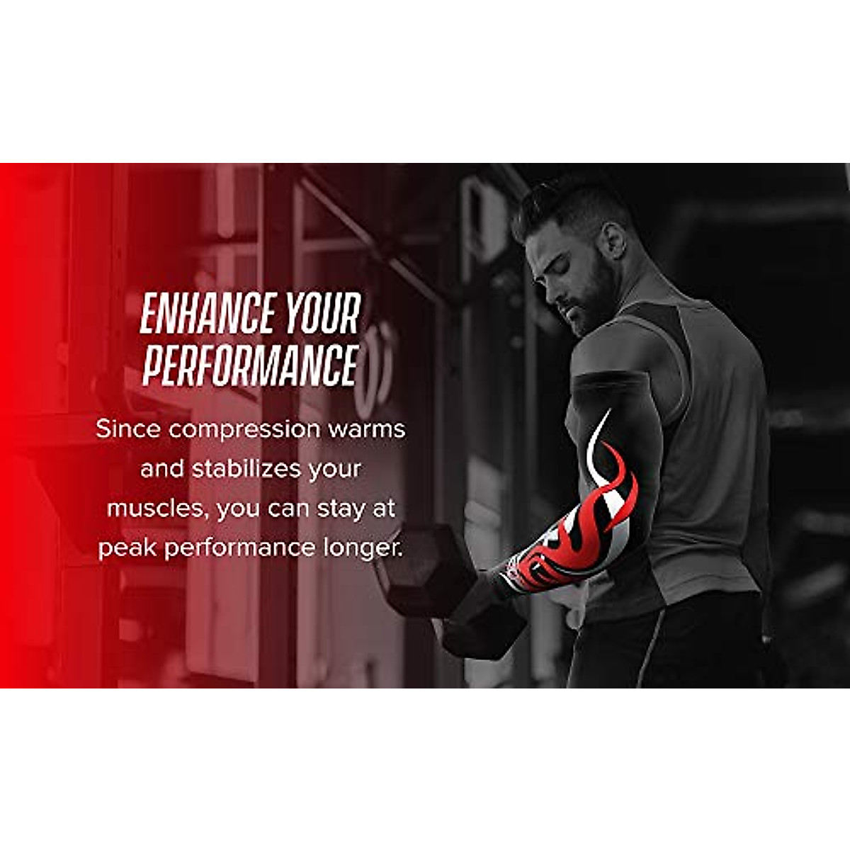 Bucwild Sports Compression Arm Sleeves 1 Pair - 2 Sleeves Youth & Adult Sizes Football Baseball Basketball Cycling Tennis