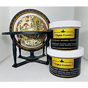 Accessible Preservatives 4 Ounce Leather formula; leather conditioner; leather cleaner; leather restorer for use on auto interiors, shoes, bags. Made in the U.S.A.