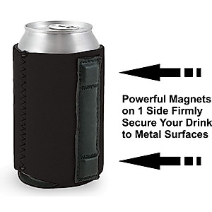 Go F Yourself Magnetic Can Coolie (Black, 2 Pack)