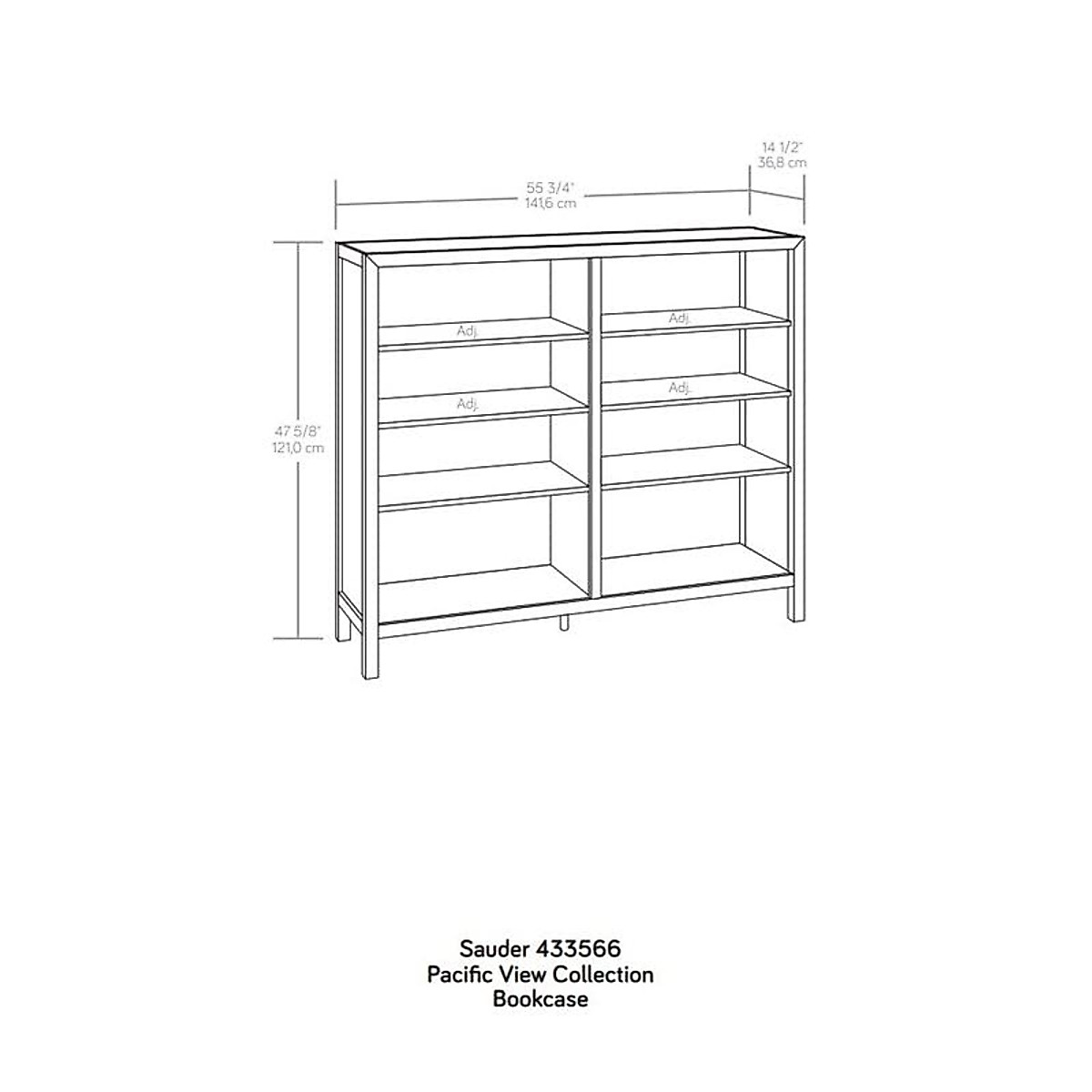 Sauder Pacific View, Prime Oak Finish