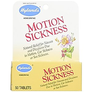 Hyland's Motion Sickness, 50 Tablets (Pack of 4)