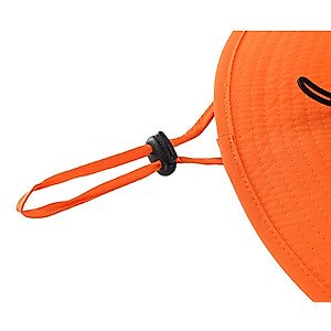 Connectyle Outdoor Mesh Sun Hat Wide Brim Sun Protection Hat Summer Fishing Hunting Hiking Gardenig Hat Orange
