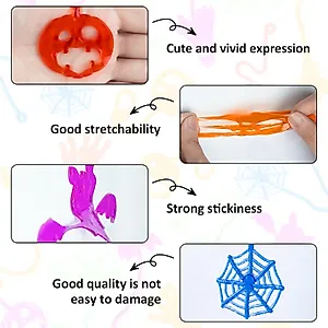 72 PCS Halloween Sticky Hands Toys for Kids, Trick or Treat Non Candy, Halloween Goodie Bag Fillers for Party Favors Classroom Rewards Prizes Gifts