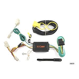 CURT 56035 Vehicle-Side Custom 4-Pin Trailer Wiring Harness, Fits Select Toyota Matrix, Pontiac Vibe, Scion xB