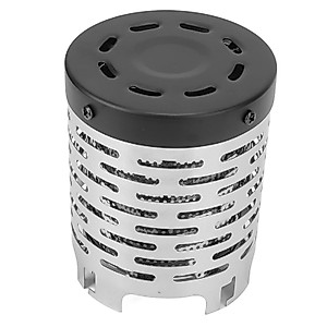 Fdit Camping Mini Heater, Camping Heating Stove Cover Portable Stainless Steel Camping Stove Accessories for Outdoor Winter Fall