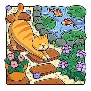 Cat Moments: Meow Life Coloring Book for Adults and Teens