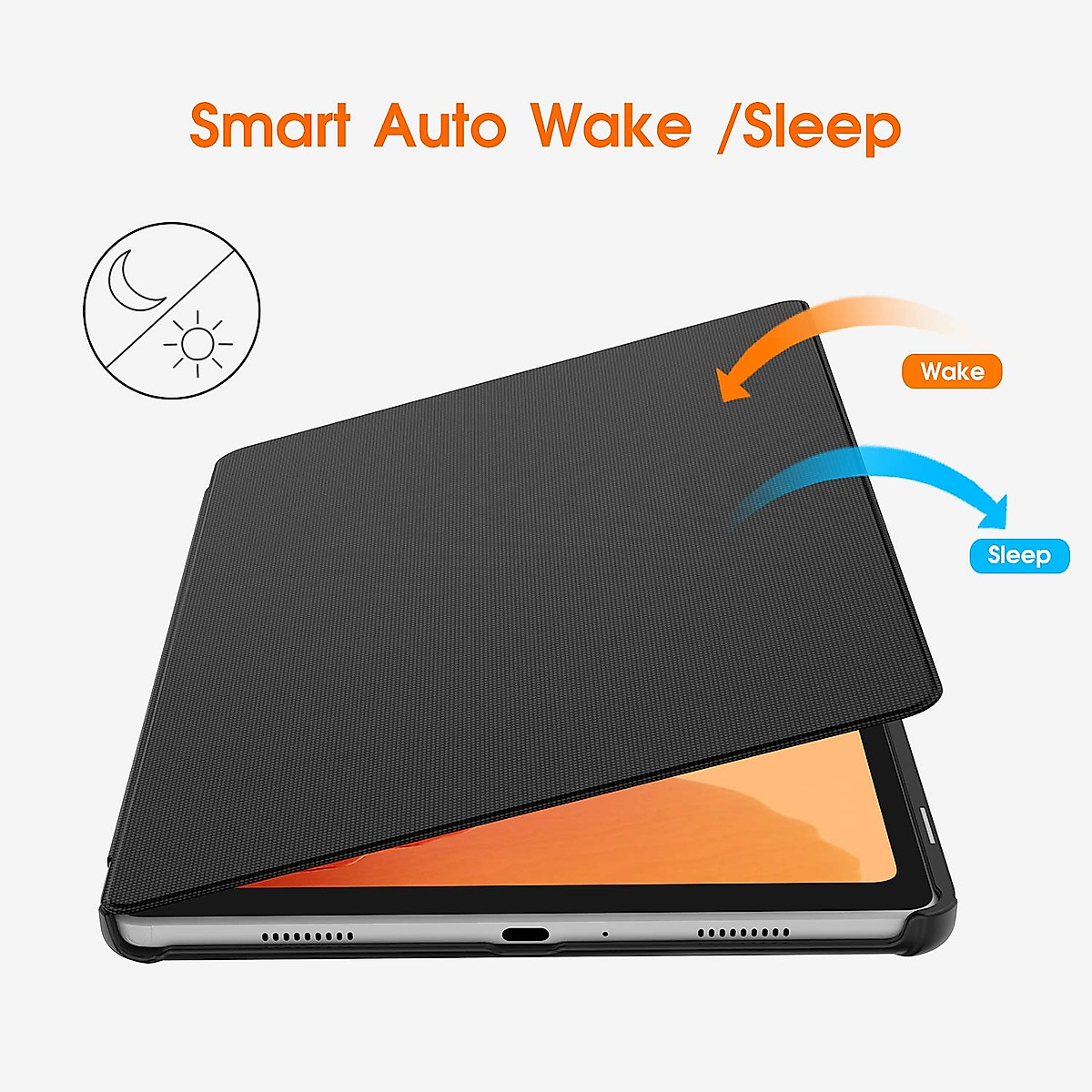 Soke Galaxy Tab A7 10.4 Case 2020, Premium Shock Proof Stand Folio Case,Multi- Viewing Angles, Hard PC Back Cover for Samsung Galaxy Tab A7 10.4 inch Tablet [SM-T500/T505/T507],Black