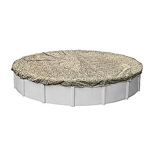 Robelle 5321-4 Desert Camo Winter Pool Cover for Round Above Ground Swimming Pools, 21-ft. Round Pool