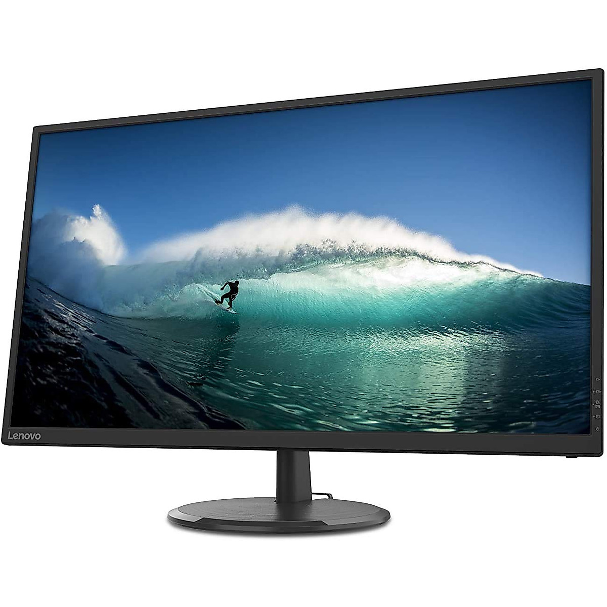 Lenovo C32q-20 31.5-inch QHD IPS Monitor, 1440p, AMD FreeSync, 4ms, 75Hz, HDMI & DisplayPort Input, Tilt, VESA Mountable, Black