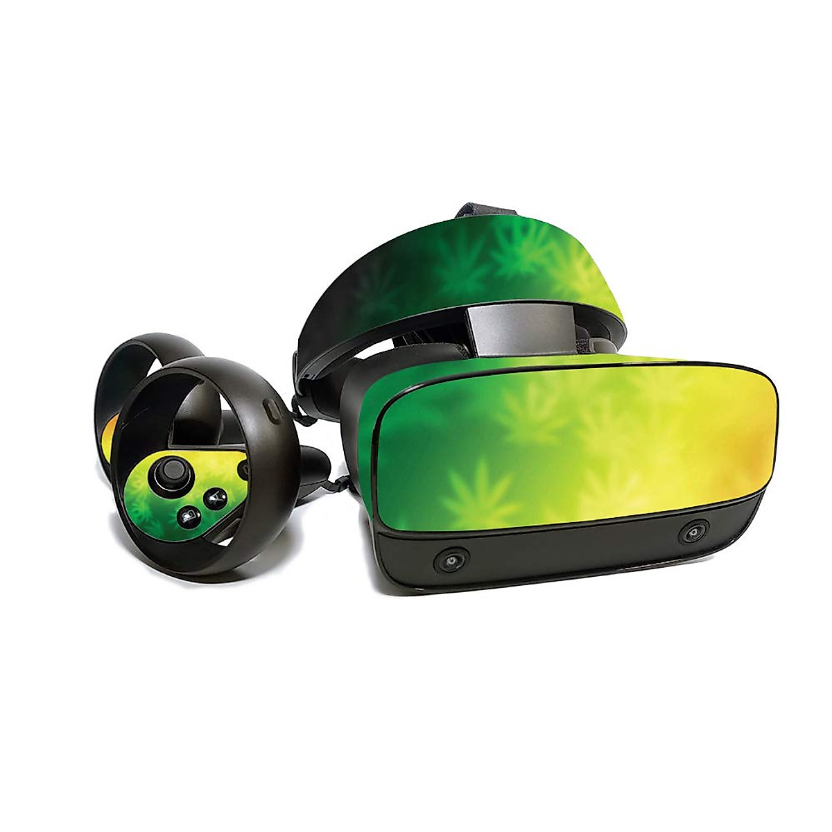 MightySkins Skin for Oculus Rift S - Rasta Rainbow | Protective, Durable, and Unique Vinyl Decal Wrap Cover | Easy to Apply, Remove, and Change Styles | Made in The USA